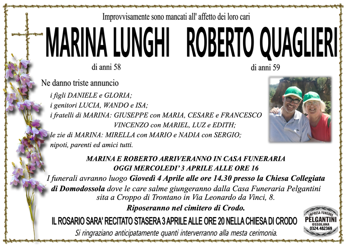 Marina Lunghi - Roberto Quaglieri - Ossolanews.it