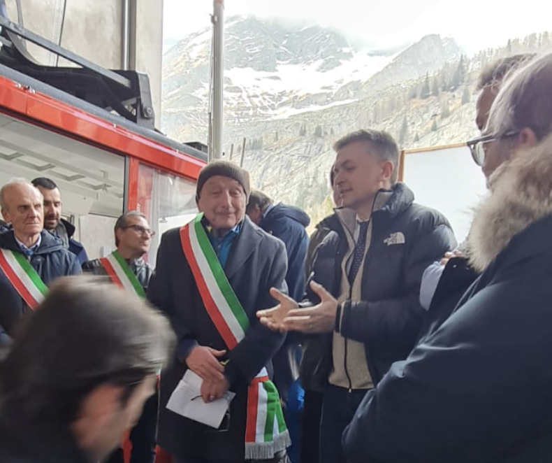 Inaugurata la rinnovata funivia Bill-Monte Moro - Ossolanews.it
