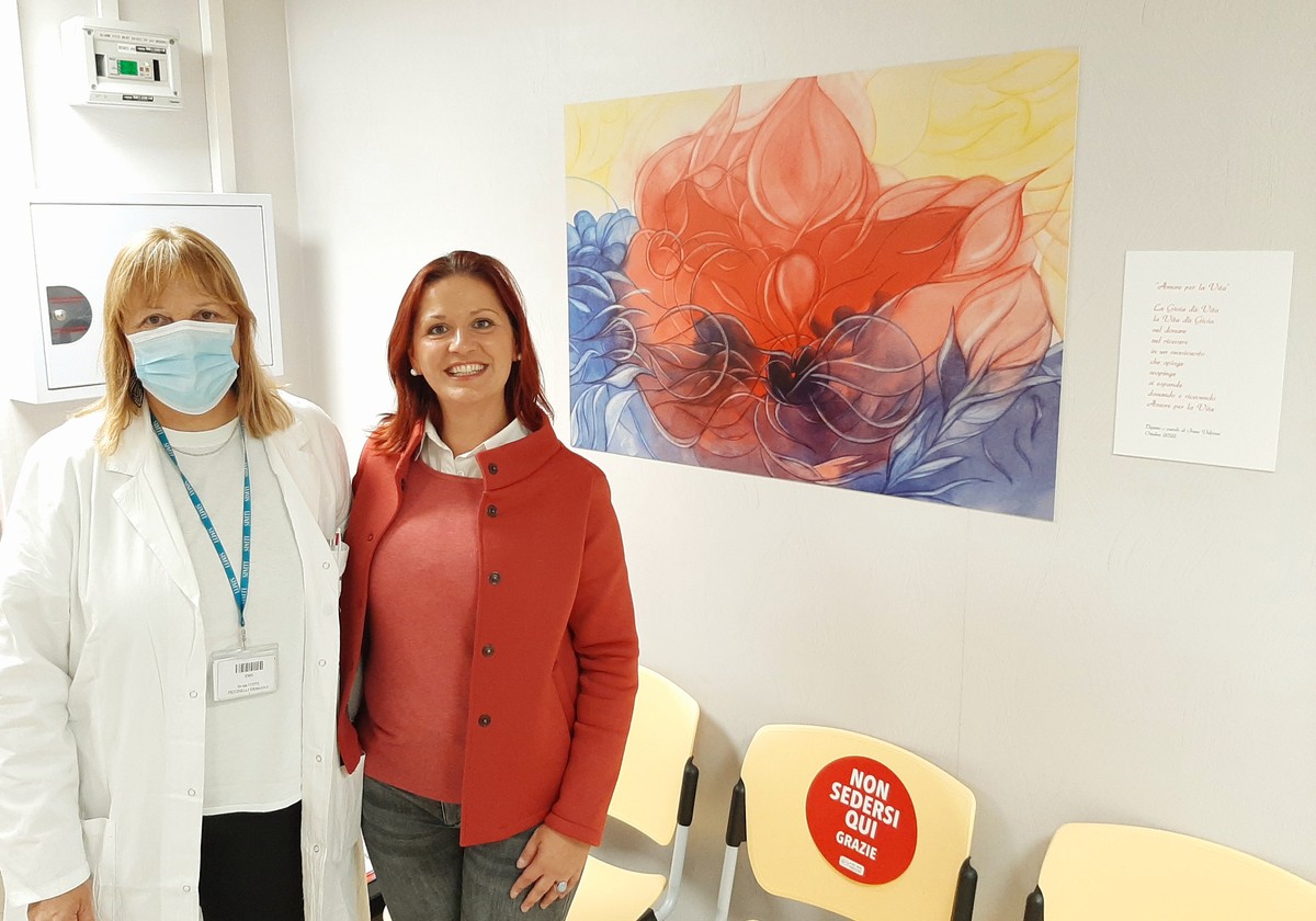 'Amore per la Vita', la pittrice Irene Volpone dona un quadro all'Avis ...